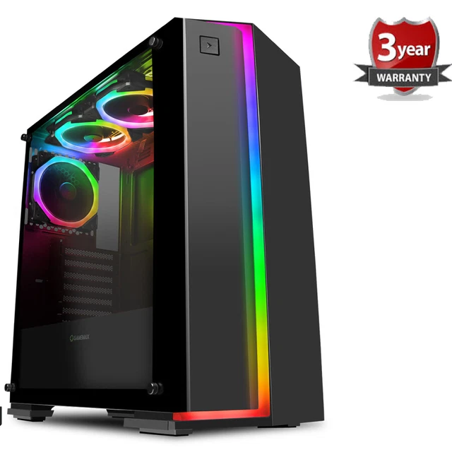 AMD RYZEN 5 4600G 6 core Nvme B550 Starlight Windows 11 Home Gaming Pc ...