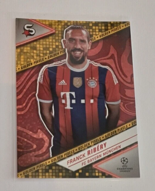 CARD GOLDEN PIXELS Franck Ribéry Bayern Munich TOPPS UCC SUPERSTARS ...