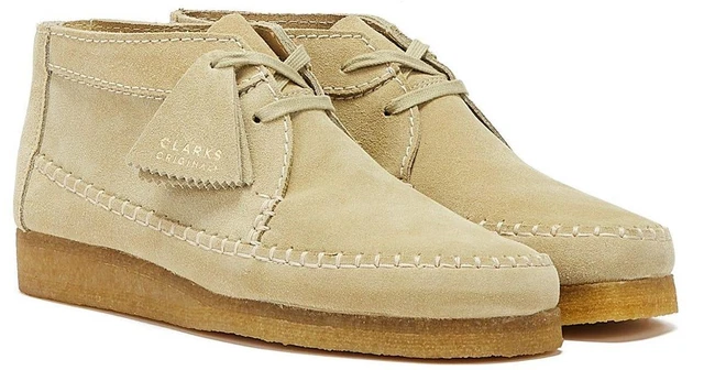 CLARKS ORIGINALS MENS ** Wallabees Weaver Boots MAPLE Suede ** UK 7,8,9 ...