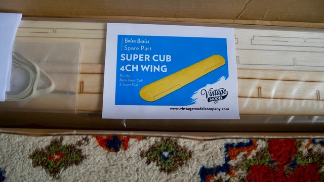 VINTAGE MODEL COMPANY Super Cub 4 ch Wing ( Airelons) £25.68 - PicClick UK