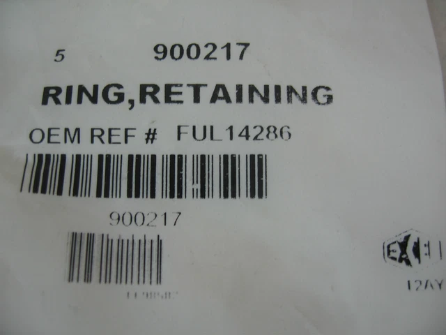 SNAP RING FOR RT/RTO 6613. PAI P/N 900217 Ref. # Eaton Fuller 14286 ...