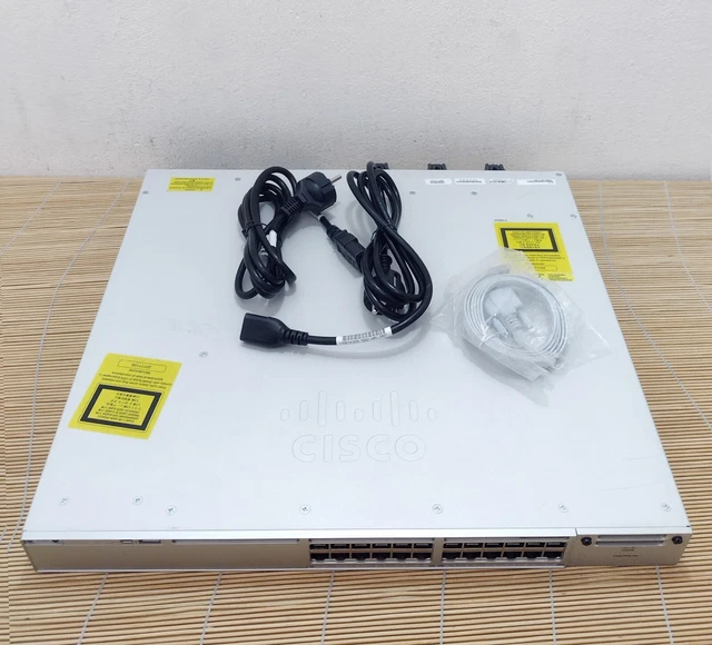 CISCO C9300-24P-E 9300 24-port modular uplinks PoE+ Network Essentials ...