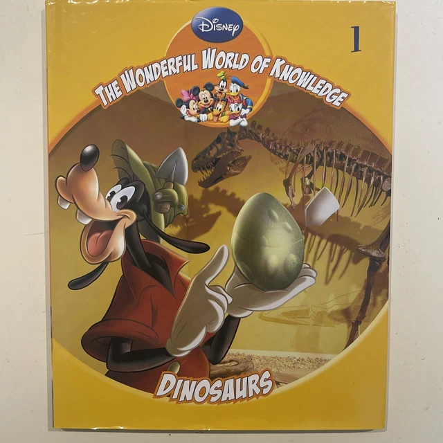 DISNEY THE WONDERFUL World Of Knowledge Book 1 Of 24 Set Dinosaurs ...
