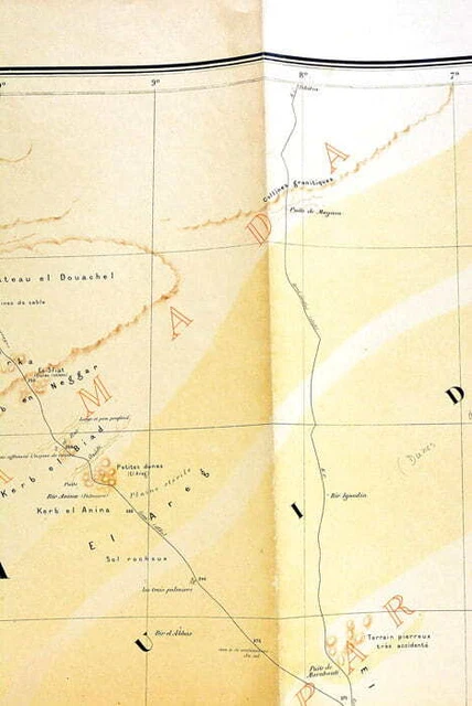 CARTE DE LA Mauritanie Saharienne En quatre feuilles COPPOLANI Paris ...