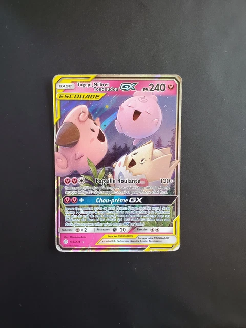 CARTE POKÉMON TOGEPI, Mélo et Toudoudou GX 143/236 - Éclipse Cosmique - FR EUR 7,90 - PicClick FR