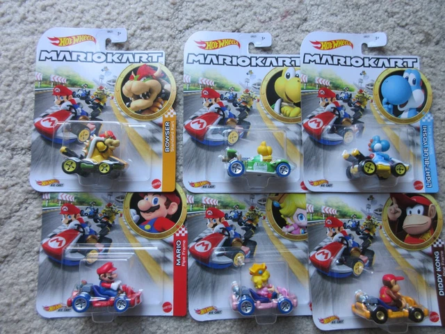 MATTEL HOT WHEELS Die-Cast Mario Kart - Choose Character From List £8. ...