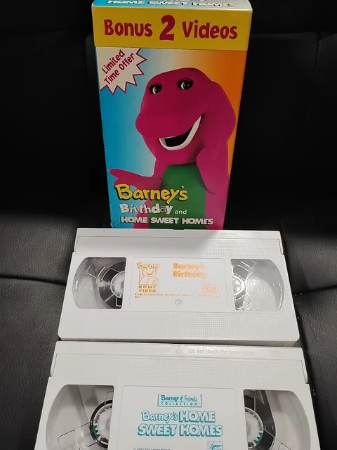 BARNEY'S BIRTHDAY VHS And Home Sweet Homes 2 Video Pack VHS Vintage ...