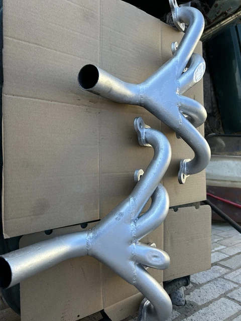 ROVER V8 BLOCK Hugger Exhaust Manifolds Sd1 Mgb V8 Hot Rod £307.51 ...