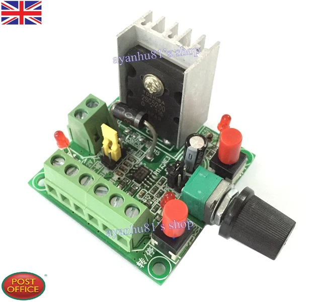 STEPPER MOTOR DRIVER Controller PWM Pulse Signal Generator Speed Regulator Board £12.99 ...