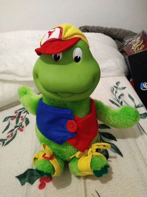 CHAD VALLEY SENSORY Learning Green Frog Soft Toy Plastic Head 9" Tall £ ...