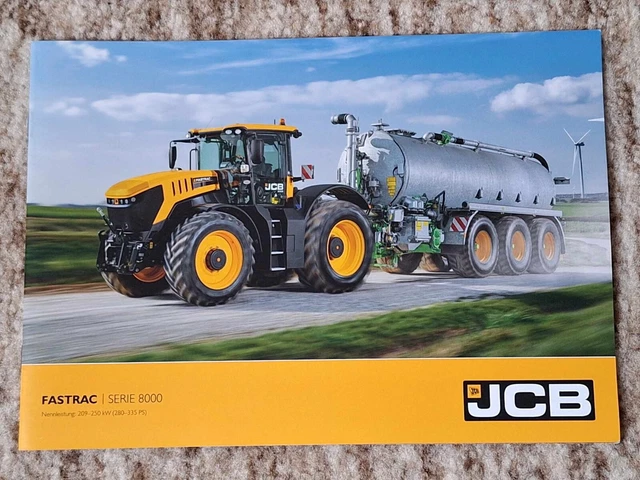 JCB FASTRAC SERIE 8000 Prospekt Traktor Schlepper EUR 4,99 - PicClick DE
