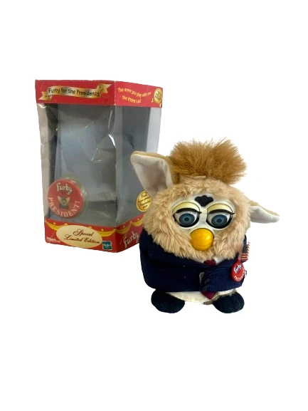 FURBY PRESIDENT SPECIAL Limited Edition Hasbro USA Election 2000 In Box ...