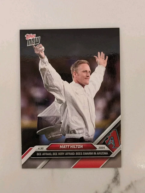 2024 TOPPS NOW MATT HILTON spécialiste des abeilles apiculteur dos diamant #145 - EN MAIN EUR 19 ...