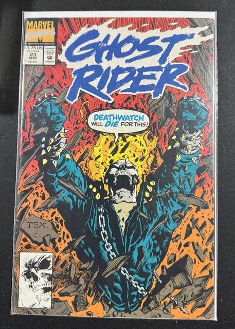GHOST RIDER #23 Vol. 3 Bande Dessinée De Haute Qualité 1Ère Application ...