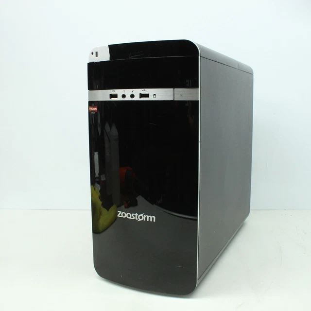 ZOOSTORM 7200 WINDOWS 10 Tower PC AMD A8 7600 3Ghz 8GB 120GB SSD 2TB HDD WIFI £69.00 - PicClick UK