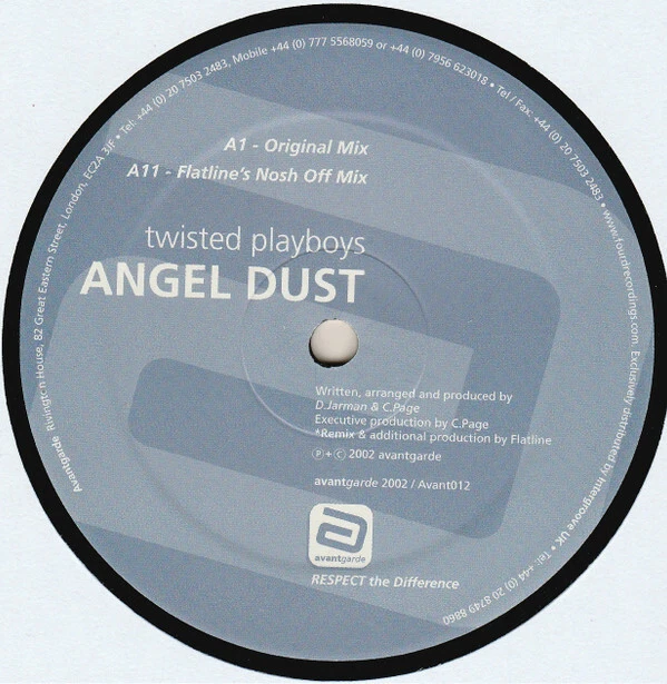 TWISTED PLAYBOYS - Angel Dust - UK 12" Vinyl - 2001 - Avantgarde EUR 9,68 - PicClick DE