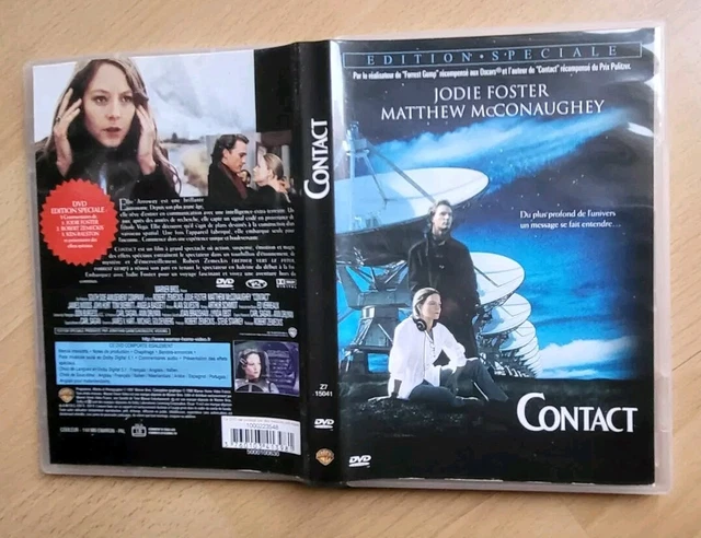 CONTACT DVD JODIE FOSTER MATTHEW McCONAUGHEY JAMES WOOD J. HURT ROBERT ...