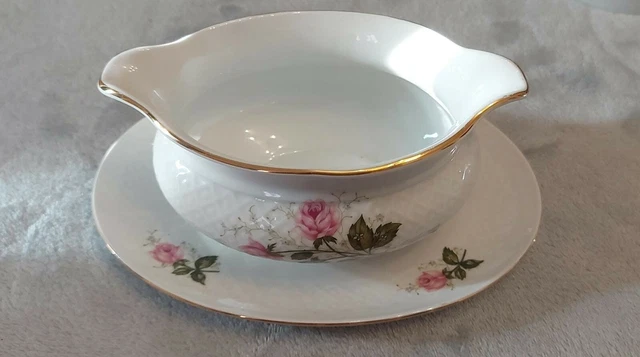 SELTMANN WEIDEN ANNABELL Bavaria Rosa Rosen Sauciere Goldrand EUR 10,00 ...