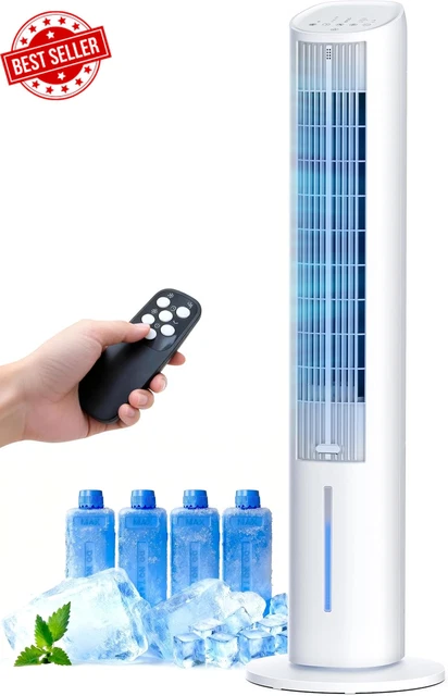 TOWER FAN COOLING - Bladeless Tower Fans & Air Cooler with 3L Water ...
