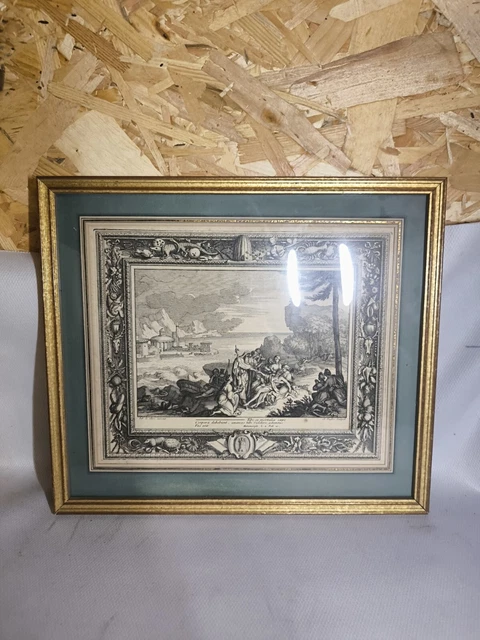 ANCIENNE GRAVURE RELIGIEUSE du Début 18ème Siècle Signé Claude Duflos(1665-1727) EUR 250,00 ...