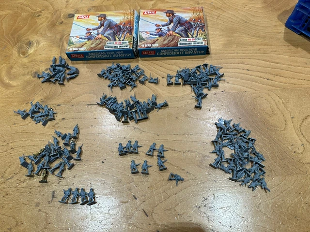 AIRFIX SOLDIERS CONFEDERATE INFANTRY IN ORIGINAL BOXES $19.17 - PicClick AU