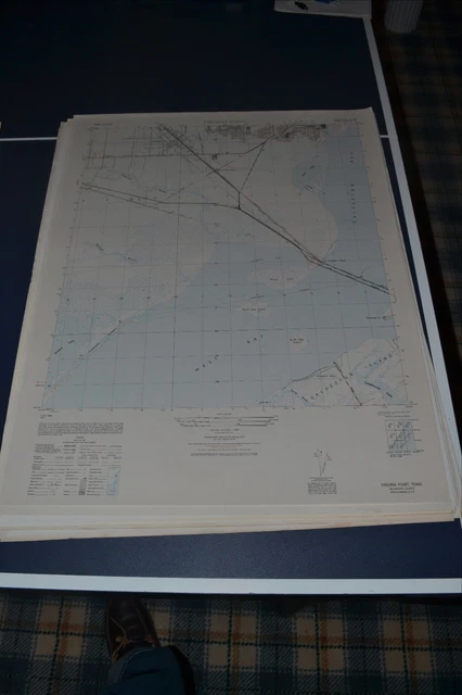 1940'S ARMY TOPO map Virginia Point Texas City Texas Sheet 7042 IV SW ...