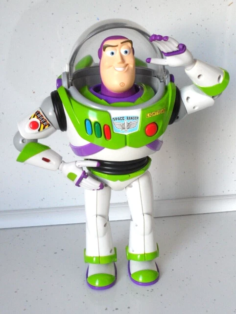 BUZZ LIGHTYEAR &SPANISH & English Talking" Toy Story 3 # Thinkway Toys ...