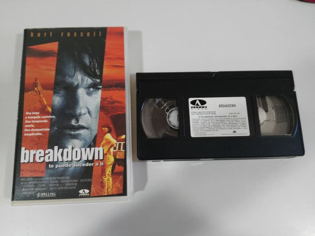 BREAKDOWN CINTA TAPE VHS Coleccionista Edición Española Kurt Russell £ ...