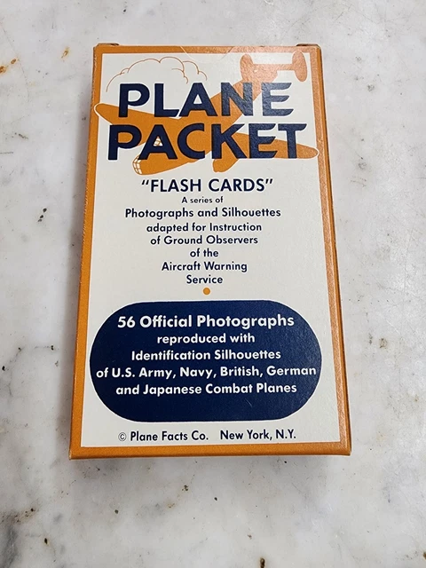 WW2 US PLANE Packet Flash Cards Plane Identification $14.99 - PicClick