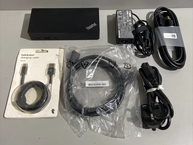 LENOVO THINKPAD USB-C Dock Gen 2 - Type 40AS with PSU & Cables £65.00 ...