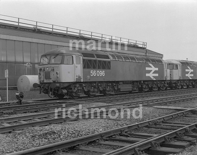 SHIREBROOK DEPOT CLASS 56 56096 1980's 6 X 7.5 cm Railway Negative ...