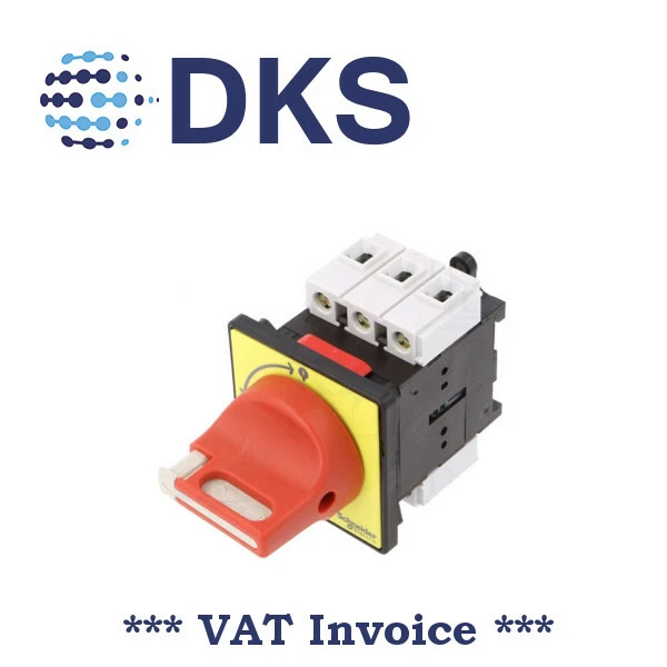 SCHNEIDER VCF02 3 Pole Panel Mount Main Isolator Switch 12A 3kW IP65 ...