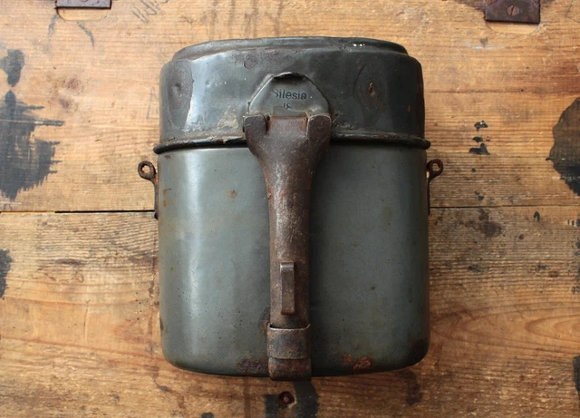 WW1 IMPERIAL GERMAN Battlefield Relic Mess Kit tin ( Silesia 18 ...