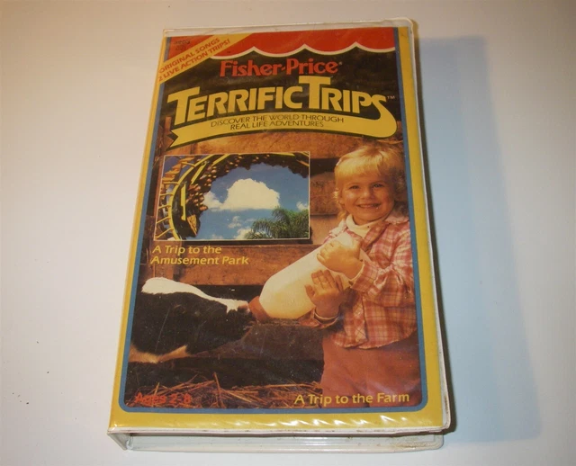FISHER PRICE TERRIFIC Trips A Trip To The Farm Clamshell Vhs Movie £9. ...