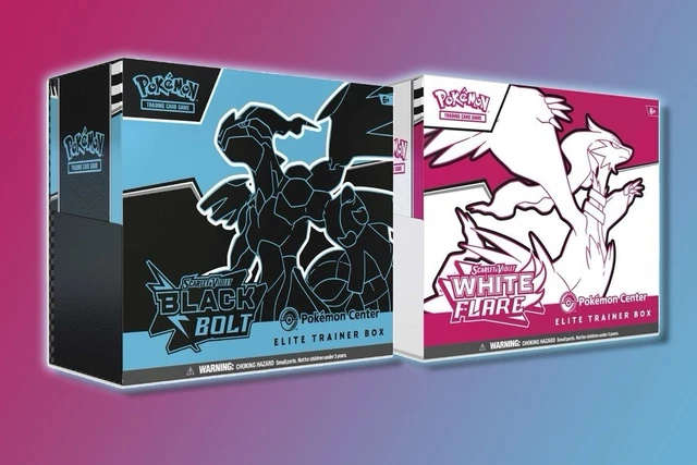 POKEMON TCG: BLACK Bolt & White Flare Pokémon Center Elite Trainer ...