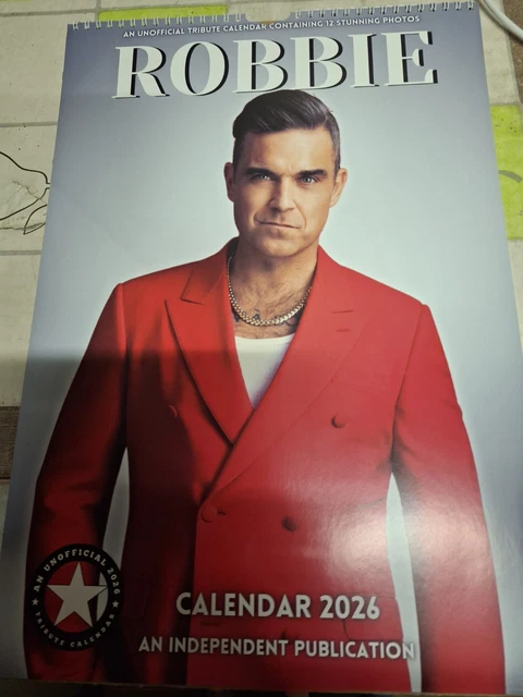 KALENDER 2026 ROBBIE Williams An Independent Publication By Dream ...