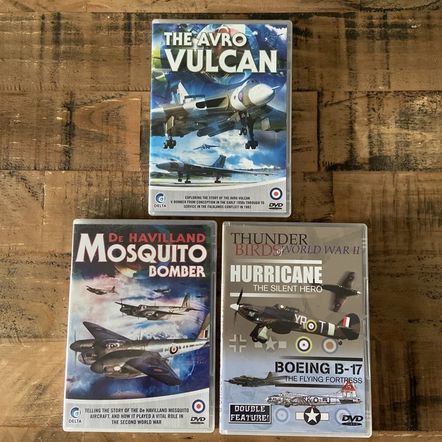 AIRCRAFT DVDS - Avro Vulcan/Mosquito Bomber/Hurricane/Boeing B-17 £6.50 ...