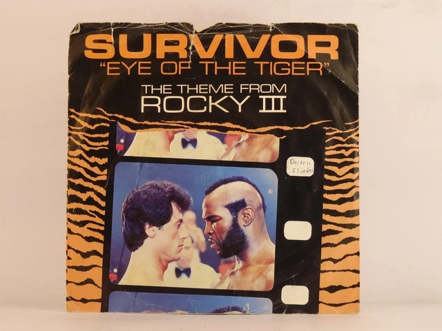SURVIVOR EYE OF THE TIGER (102) 2 pistes 7 pouces manche photo unique ...