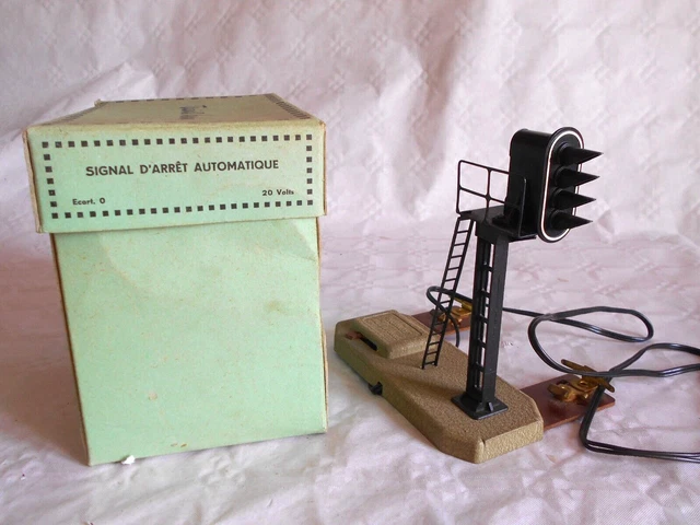 FRENCH HORNBY O gauge Signal D'Arret automatique automatic stop ...