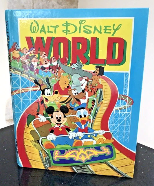 VINTAGE WALT DISNEY'S WALT DISNEY WORLD book ~ Hardcover ~ VGC ~ see ...