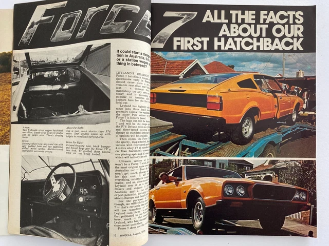 AUG 74 LEYLAND P76 Force 7 Coupe BMW 327 2+2 Coupe John Bowker Electric ...