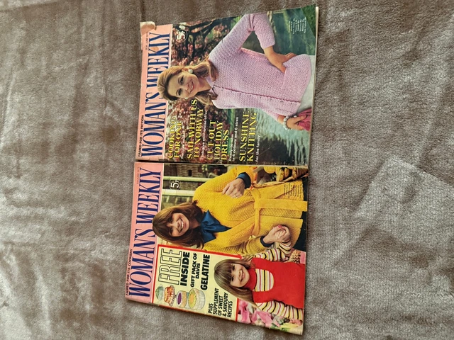 TWO VINTAGE WOMAN'S Weekly magazine - 19th May and 30th June 1973 £6.48 ...