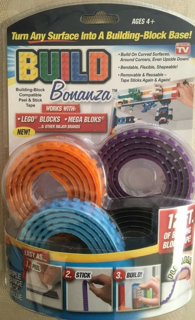 BUILD BONANZA BLOCK Peel and Stick Tape Building For LEGO and Mega ...