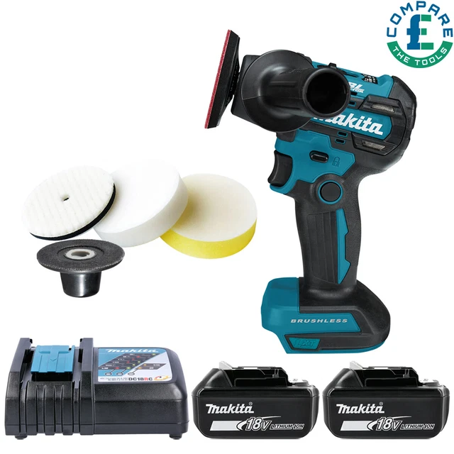 MAKITA DPV300 18V LXT Brushless Sander & Polisher + 2 x 5Ah Batteries ...