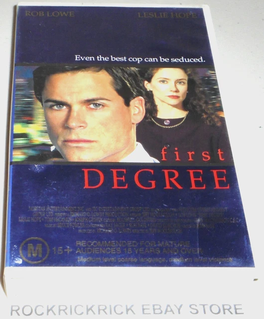 FIRST DEGREE VHS Rob Lowe, Leslie Hope 1995 Rocvale Film £9.10 ...