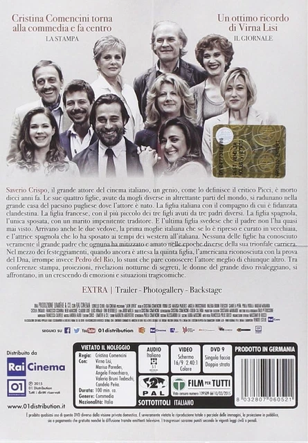 LATIN LOVER (DVD) Virna Lisi Angela Finocchiaro Valeria Bruni Tedeschi ...