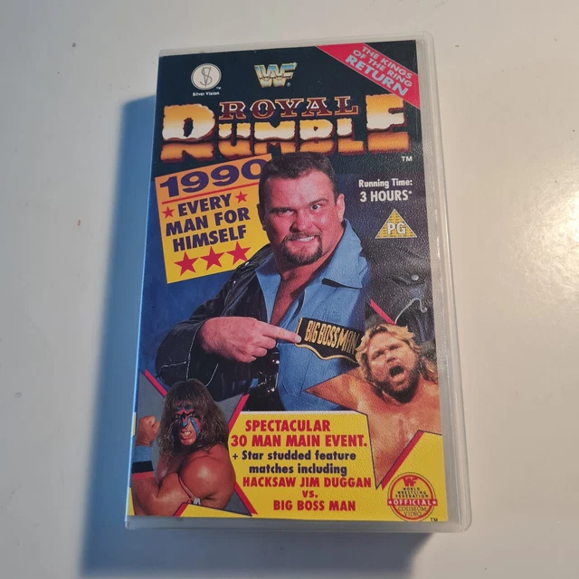 WWF ROYAL RUMBLE 90 1990 PAL UK VHS WHS WWE AEW WCW rétro vintage EUR 9 ...