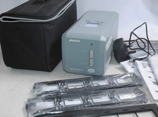 PLUSTEK 7200 SLIDE SCANNER FILM SCANNER CASE PSU & CDs (Faulty) £45.00 ...