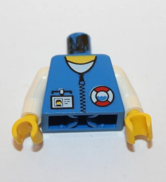 LEGO MINIFIG TORSO Rescue Coast Guard Logo 973pb0237c01 set 6435 Coast ...