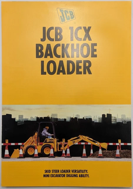 ORIGINAL JCB 1CX Backhoe Loader Sales Brochure, 1994 £8.00 - PicClick UK